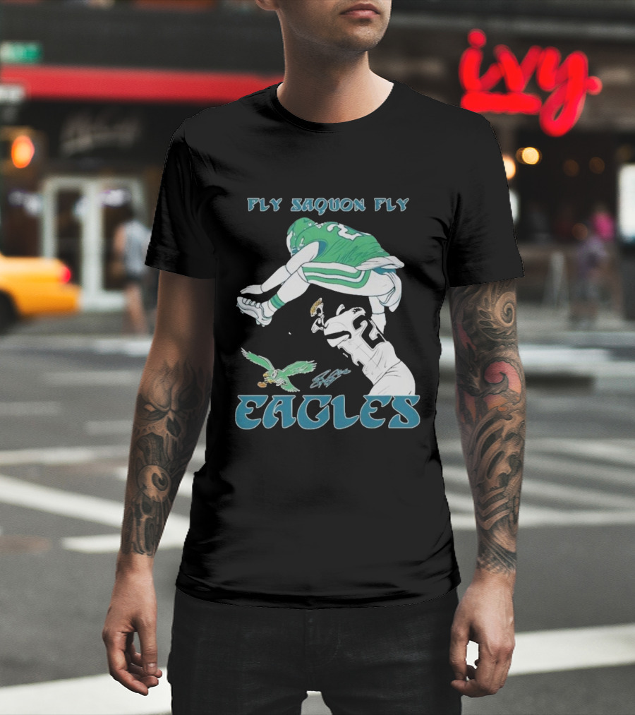 Fly Saquon Fly Eagles Philadelphia T-Shirt