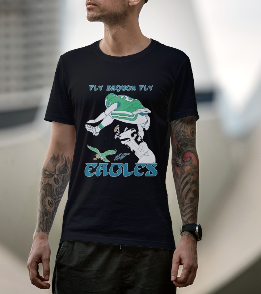 Fly Saquon Fly Eagles Philadelphia T-Shirt