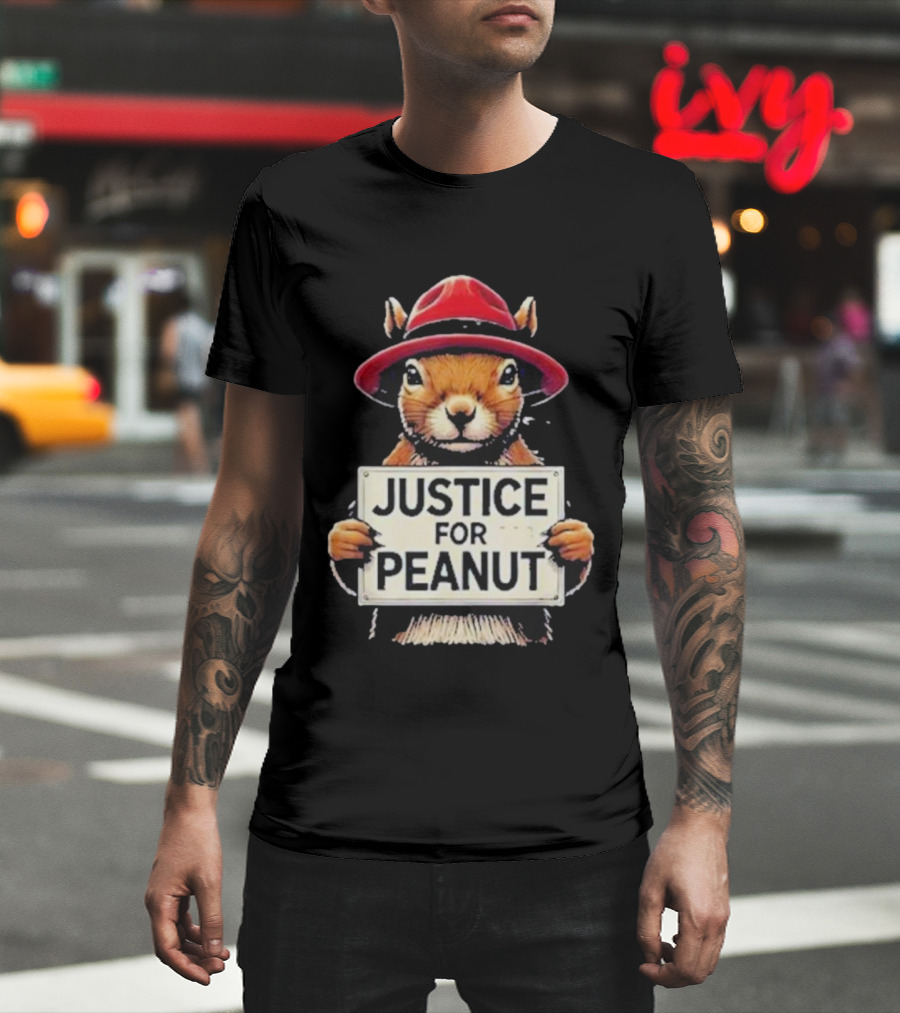 Justice For Peanut Squirrel Wanted T-Shirt