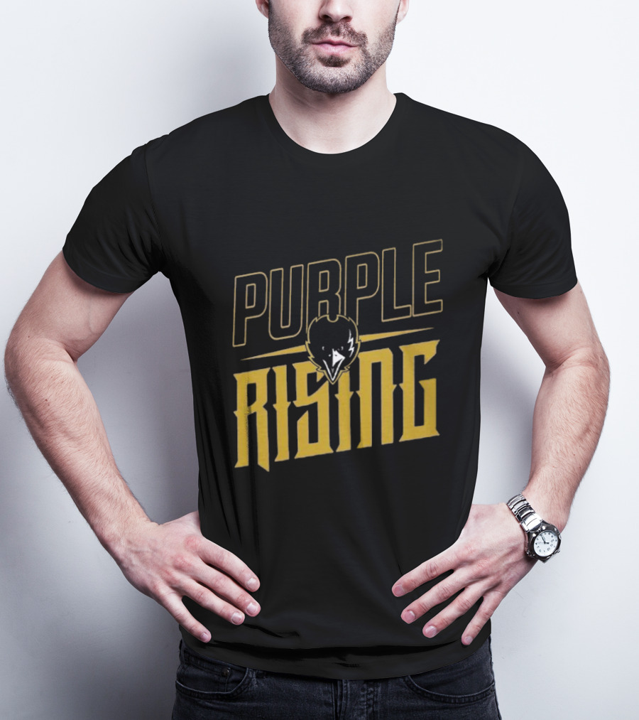Purple Rising Baltimore Football Ravens Fans T-Shirt