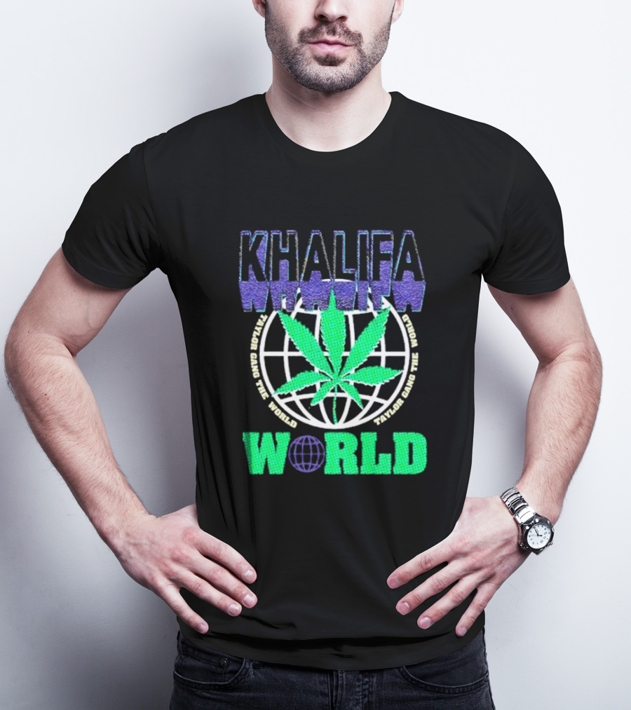 Khalifa Weed Taylor Gang The World T-Shirt