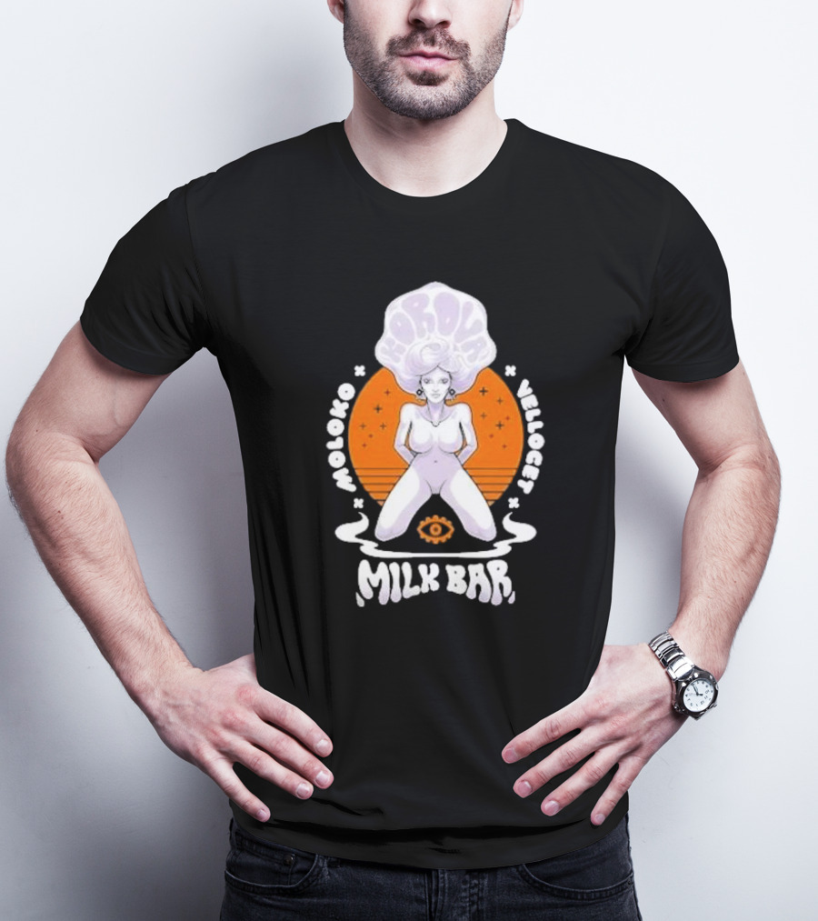 Korova Milk Bar Moloko Vellocet A Clockwork Orange Alex Malcolm McDowell T-Shirt