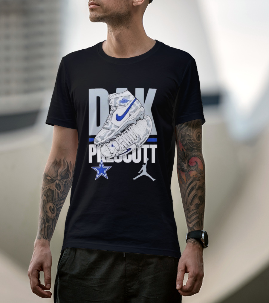 Dak Prescott Dallas Cowboys Jordan Brand Kicks Player Youth T-Shirt