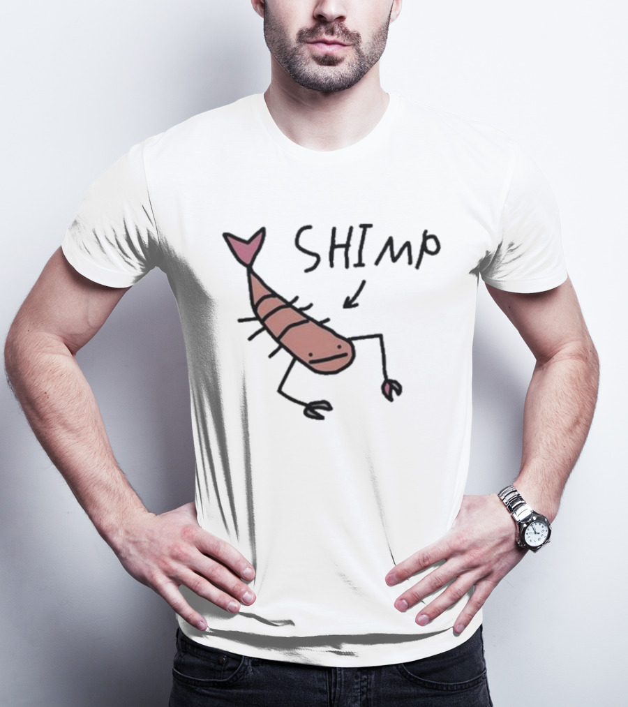 Worst Shimp Shrimp Drawing Humor T-Shirt