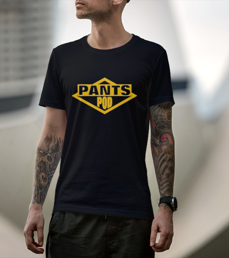 Pants Pod Construction Style Playful Twist On Industrial T-Shirt