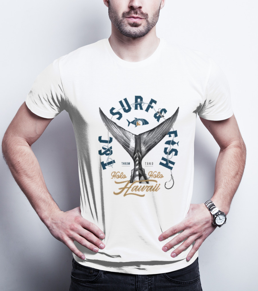 T&C Surf Fish Throw Tako Holo Holo Hawaii T-Shirt
