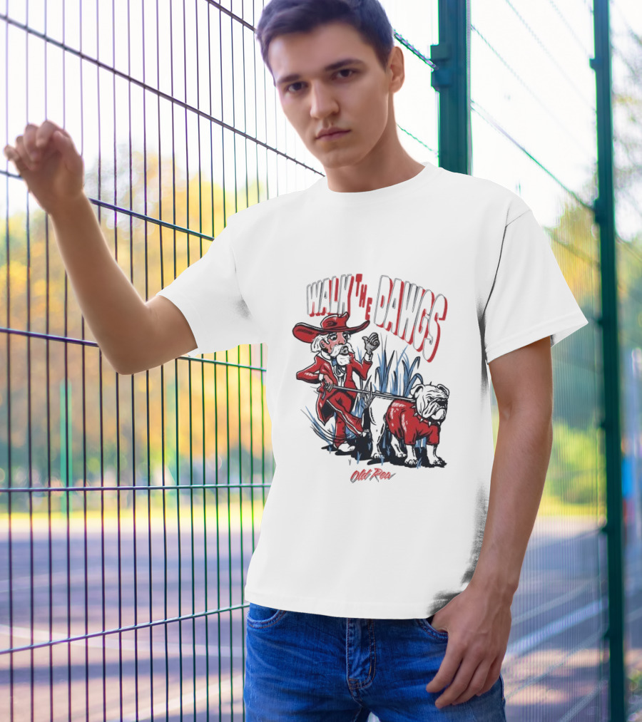 Walk The Dawgs Old Row Bulldog Cowboy T-Shirt