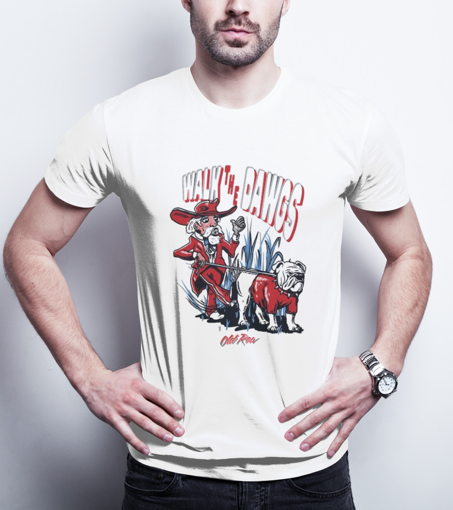 Walk The Dawgs Old Row Bulldog Cowboy T-Shirt