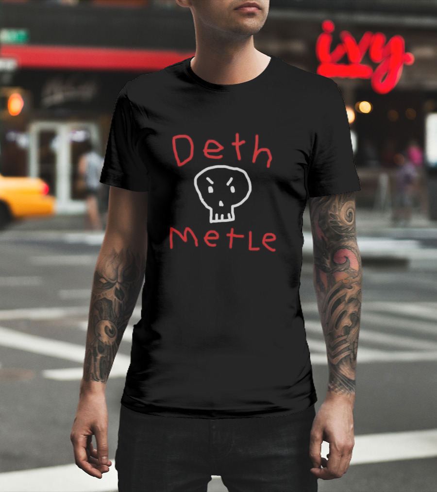Deluxe Deth Metle Skull T-Shirt
