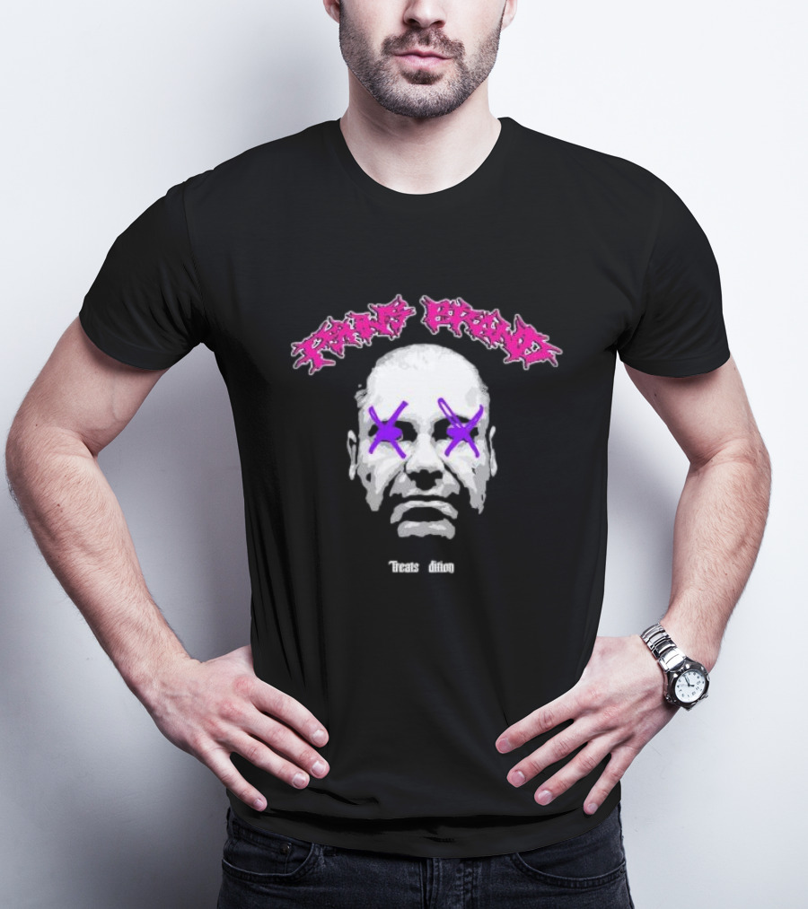 Purple X Eyed Wanted Chapo Treats Edition Bold Graffiti T-Shirt