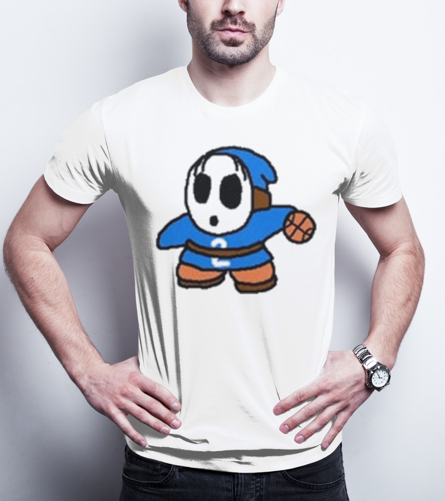 Shy Gilgeous Alexander Basketball Shy Guy Blue 2 T-Shirt