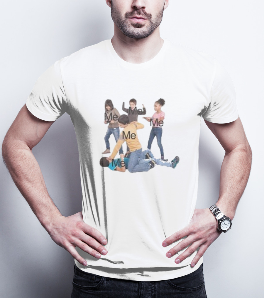 You’re Too Hard On Yourself Me Kids Fighting Meme T-Shirt