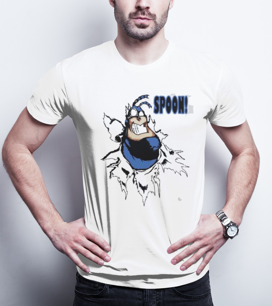 The Tick Cartoon Hero SPOON T-Shirt