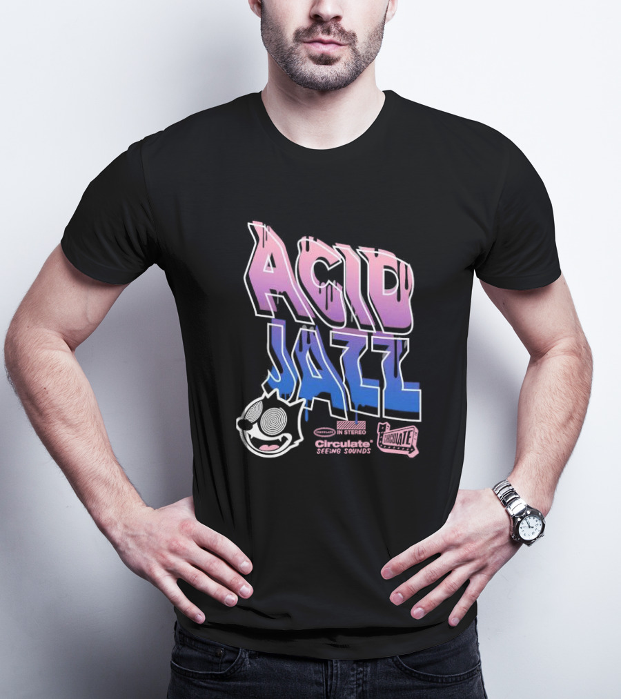 Acid Jazz Circulate Seeing Sounds Housecat In Stereo T-Shirt