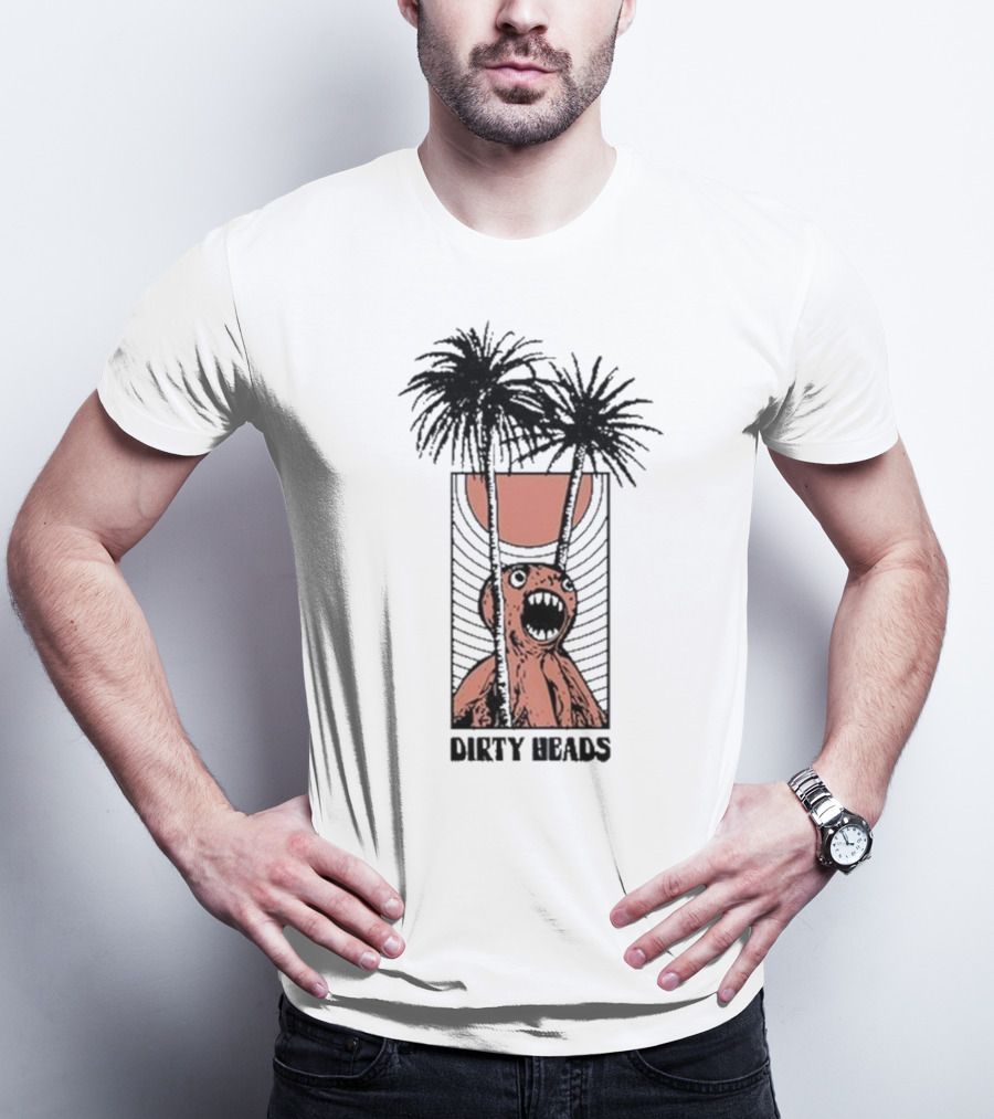 Dirty Heads Sun Scream Creature Palm Trees Holiday T-Shirt