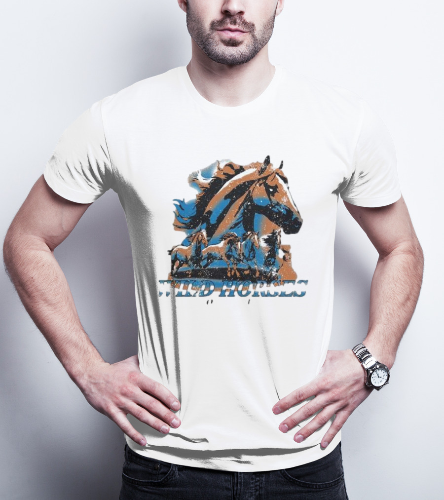 Wild Horses Born To Run Running Wild Hang Over Gang T-Shirt