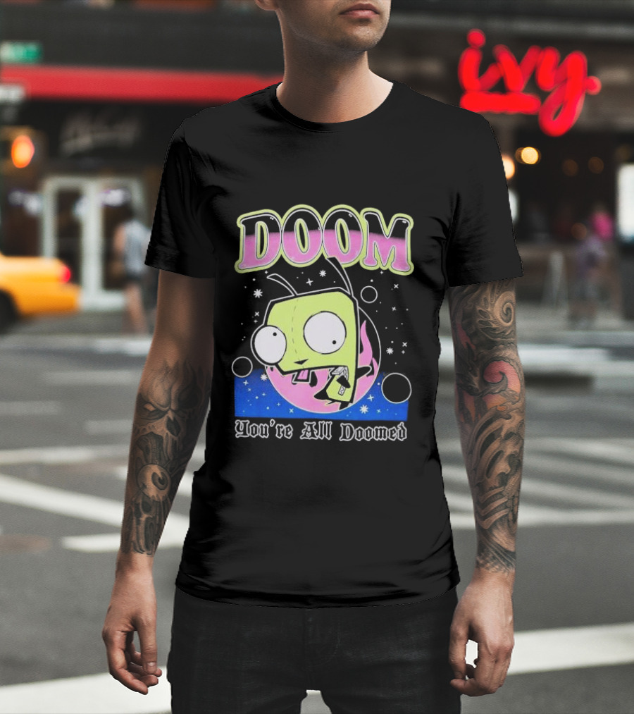 Invader Zim GIR Doom You're All Doomed Space T-Shirt