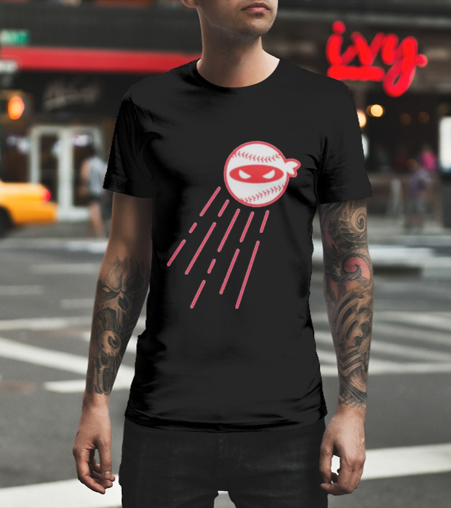 Los Angeles Dodgers Ninja Baseball Pitcher Retro T-Shirt