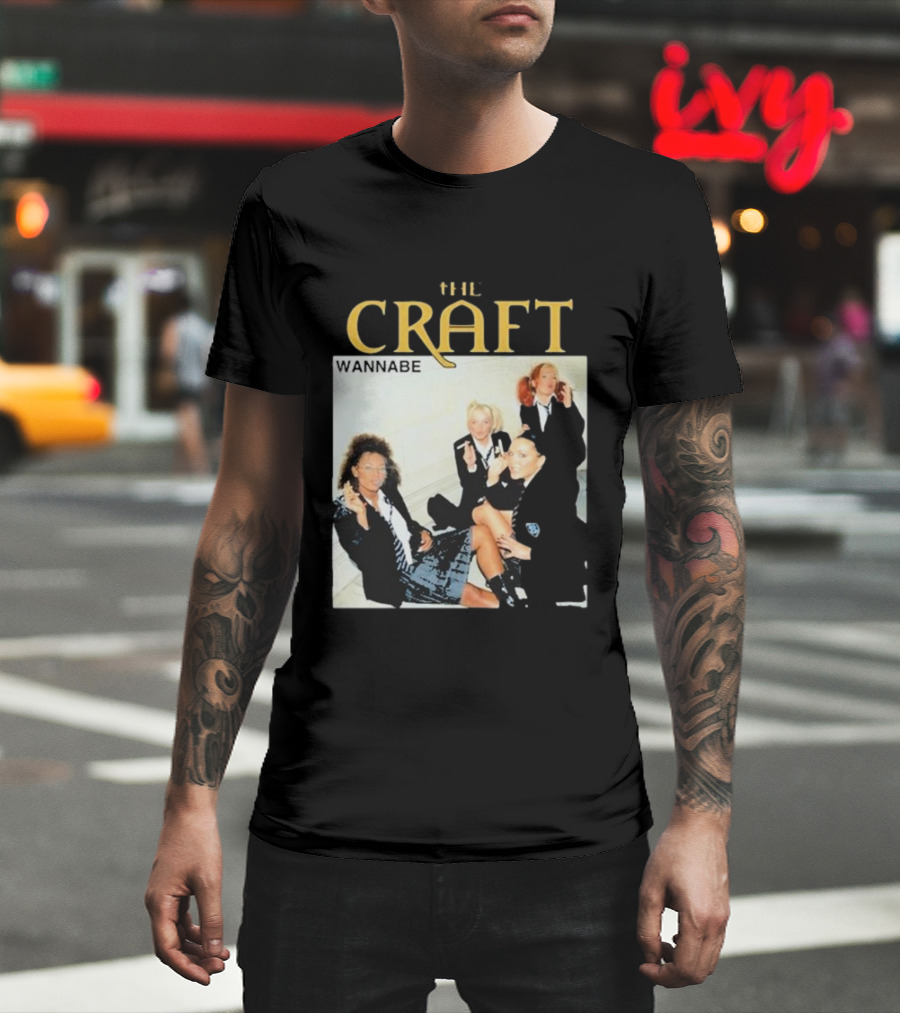 THE CRAFT WANNABE Spice Girls Parody School Girls Smoking Scene T-Shirt