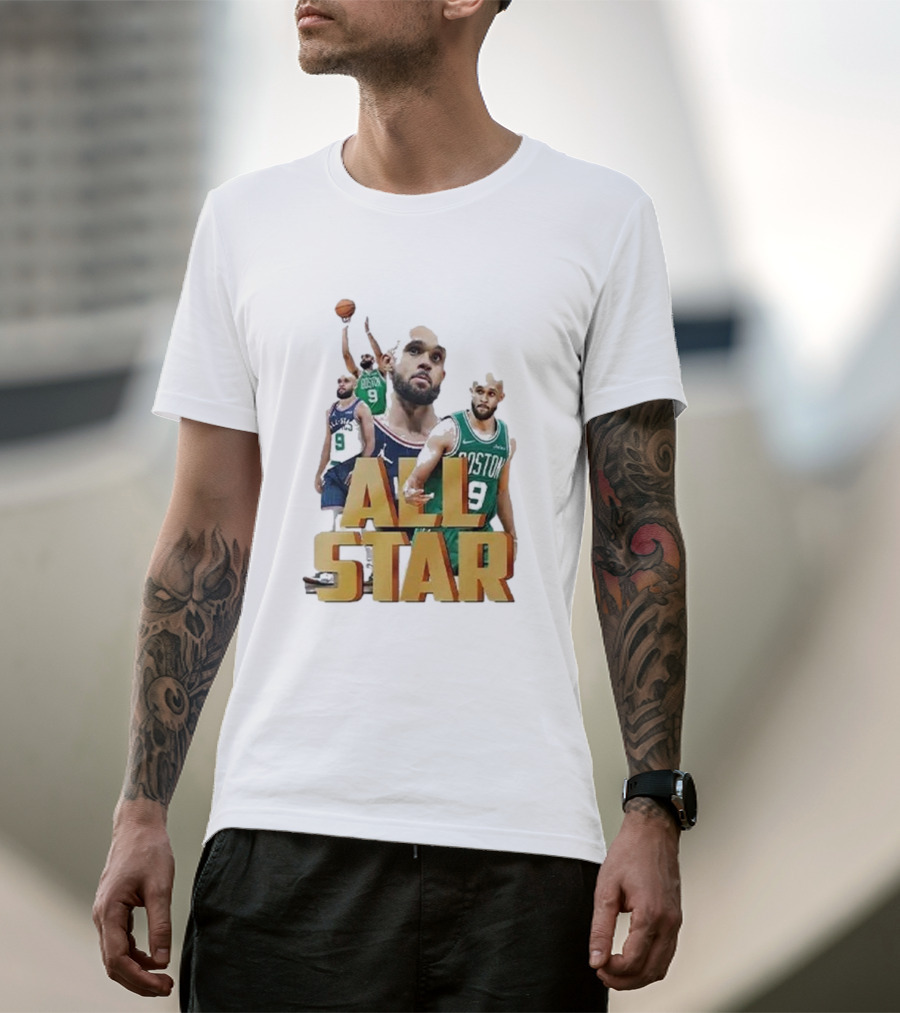 Boston Celtics Derrick White All-Star Player Portrait Collection T-Shirt