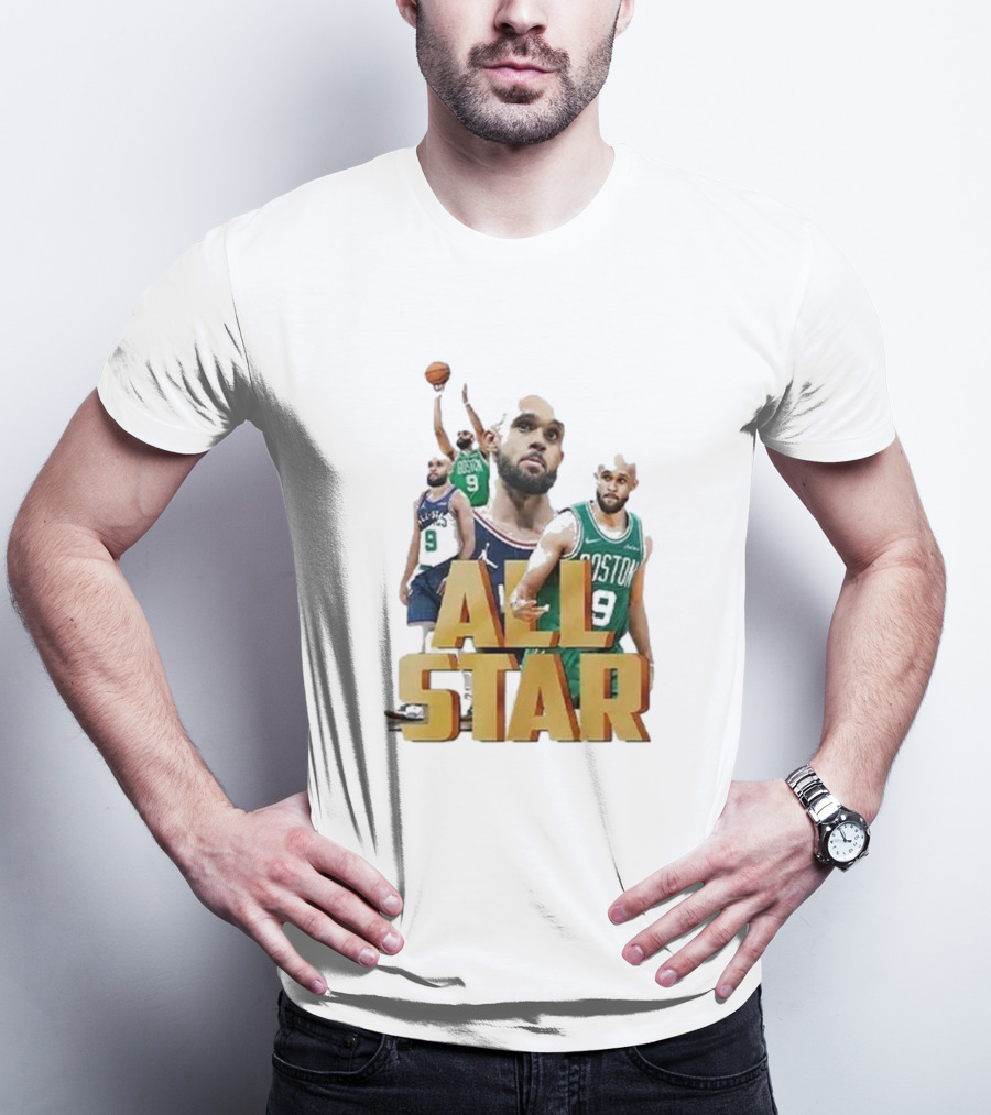 Boston Celtics Derrick White All-Star Player Portrait Collection T-Shirt