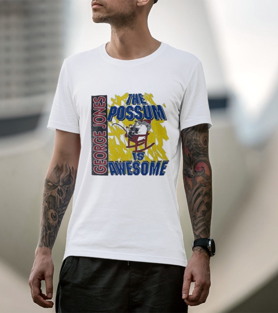 George Jones The Possum Is Awesome Rockin Chair T-Shirt