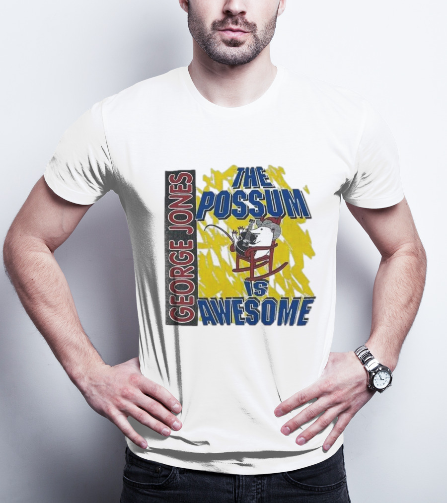 George Jones The Possum Is Awesome Rockin Chair T-Shirt