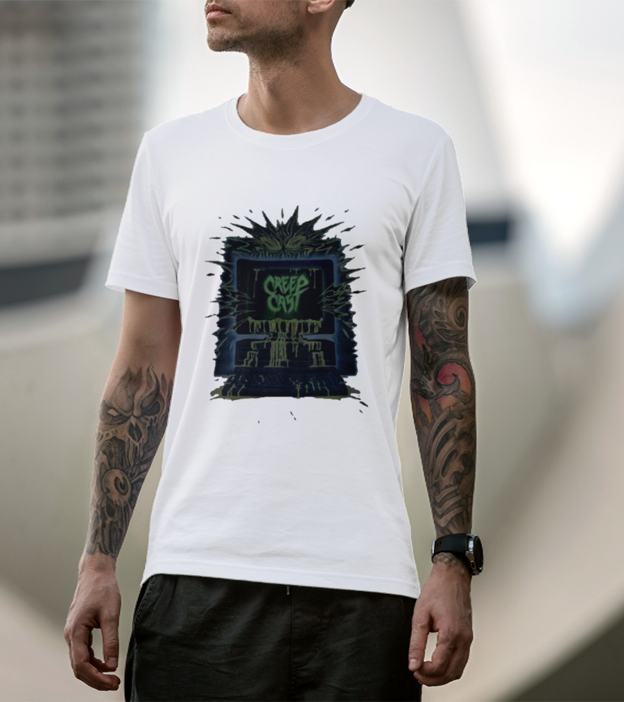 Creep Cast Horror Computer Monster Who Up Creepin T-Shirt