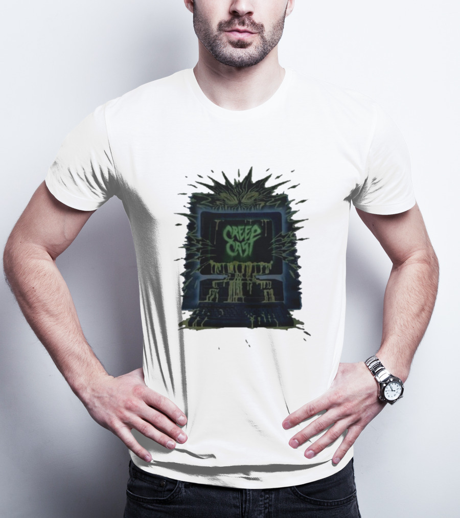 Creep Cast Horror Computer Monster Who Up Creepin T-Shirt