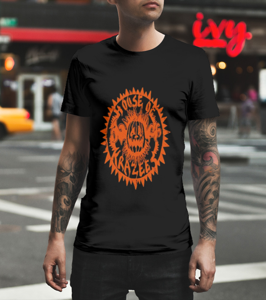 House Of Krazee Sunburst Jack O'Lantern T-Shirt