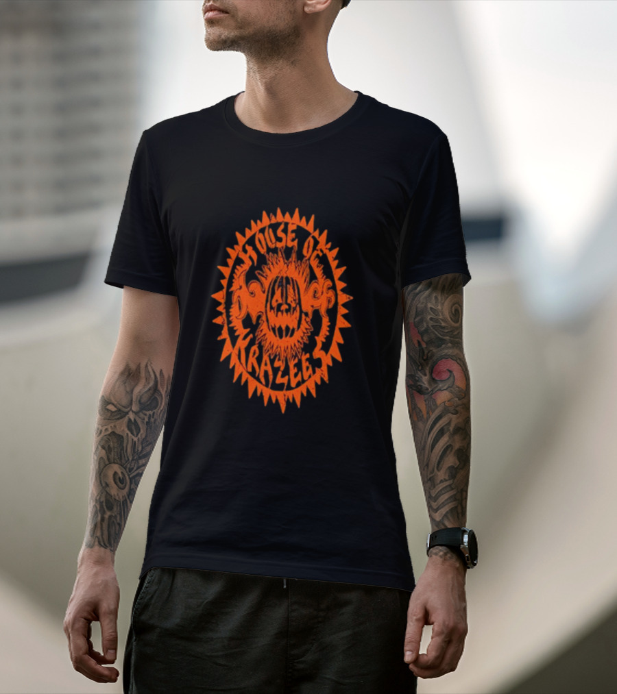 House Of Krazee Sunburst Jack O'Lantern T-Shirt