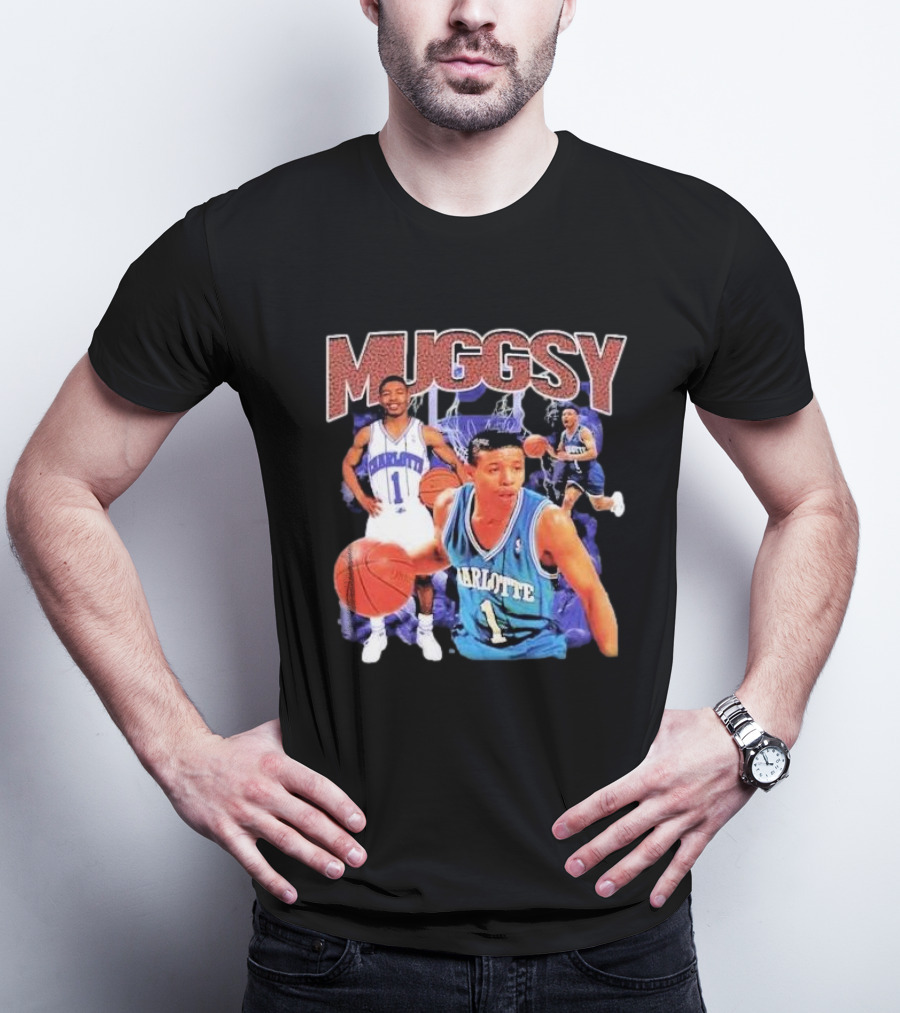Muggsy Bogues Charlotte Basketball Legend T-Shirt