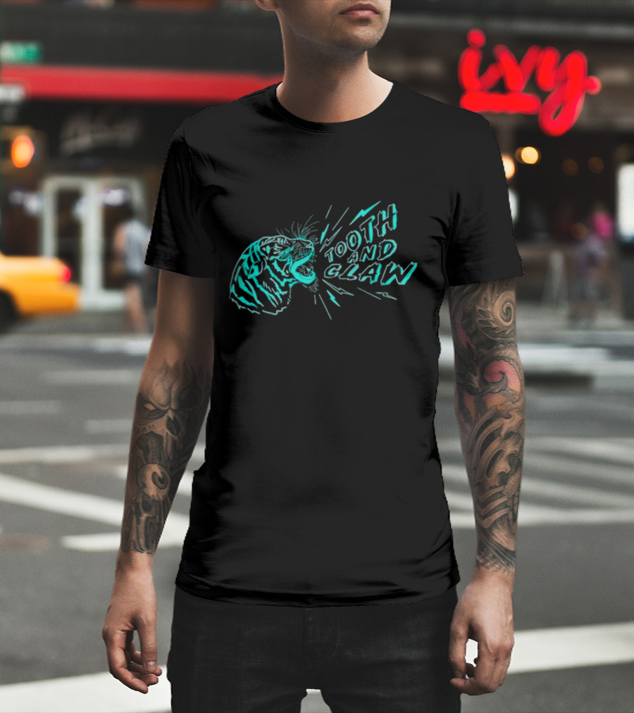 TOOTH AND CLAW TIGER MIDWEIGHT ROAR T-Shirt