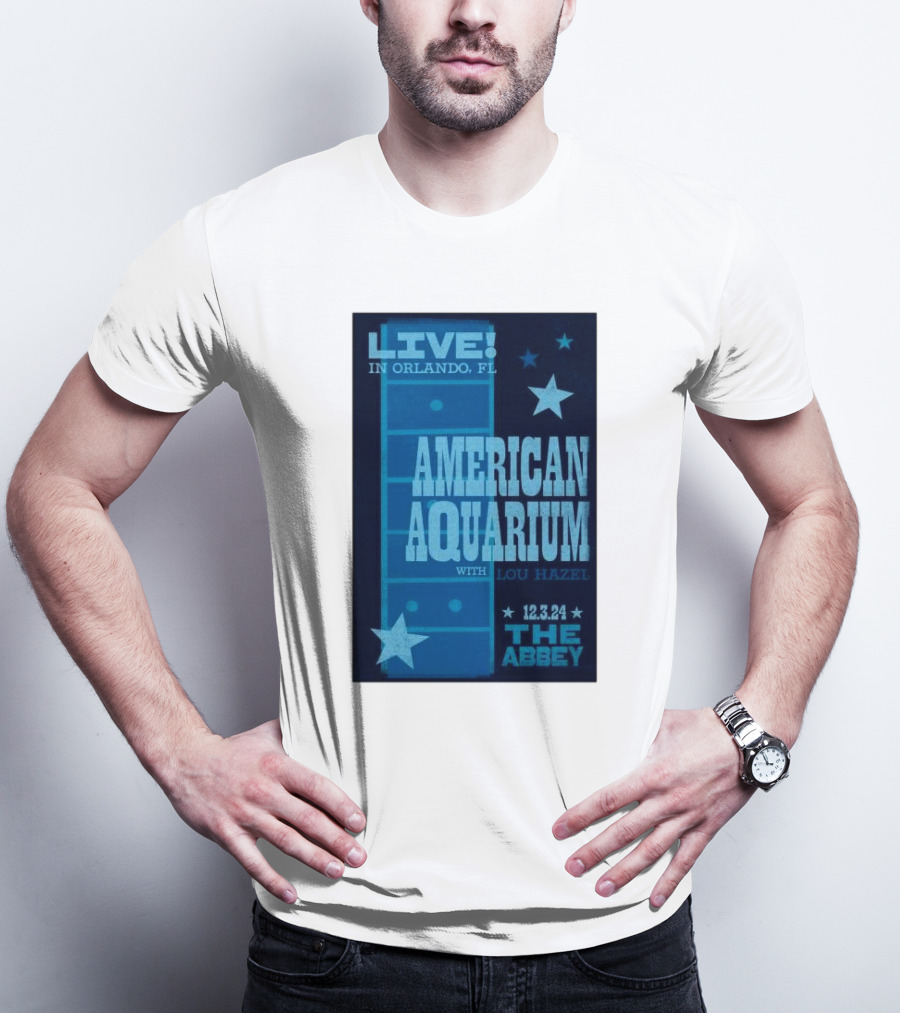 LIVE American Aquarium With Lou Hazel The Abbey Orlando FL 12.3.24 T-Shirt