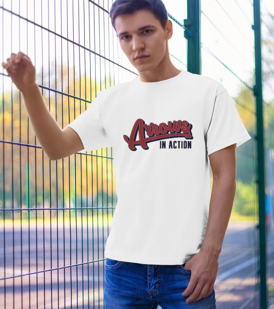 Arrows In Action Athletic Vintage Style Sports T-Shirt