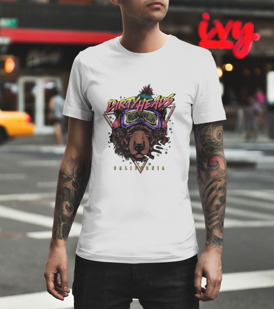 Dirty Heads California Bear With Goggles T-Shirt