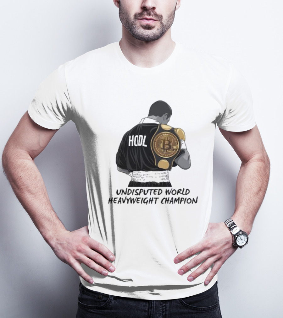 HODL Undisputed World Heavyweight Champion Bitcoin T-Shirt
