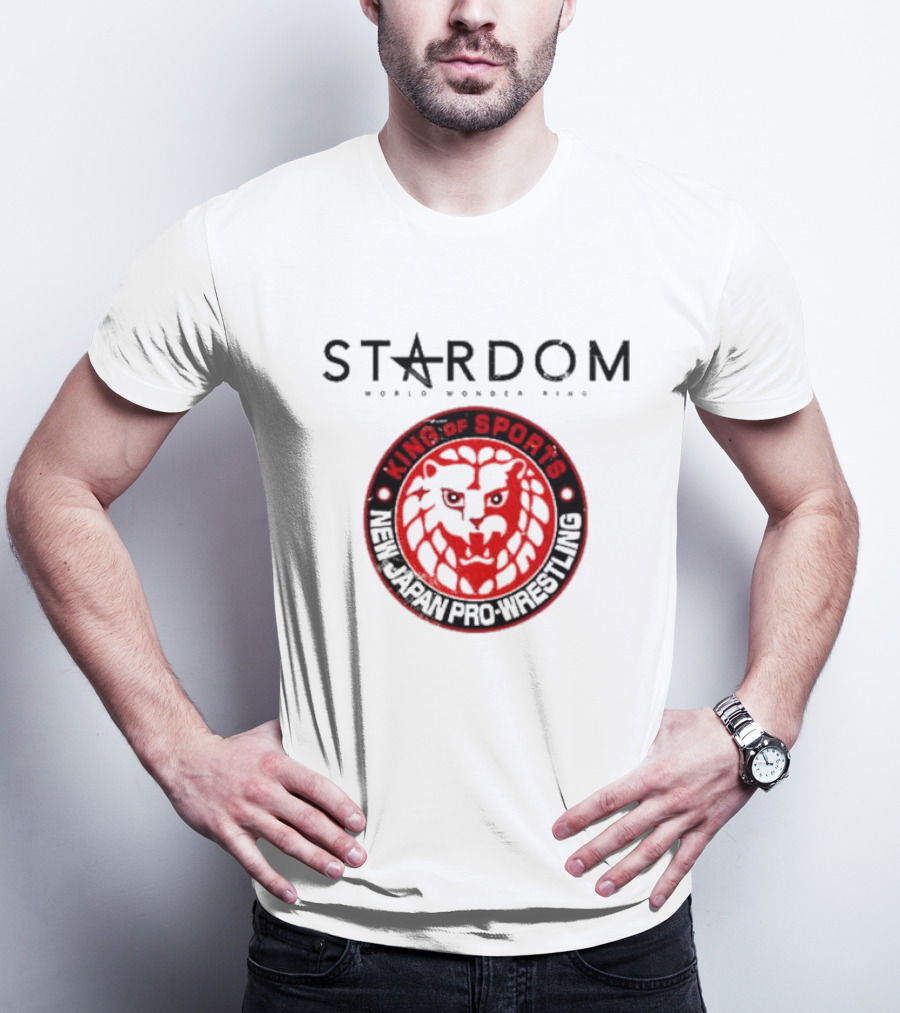 STARDOM World Wonder Ring King Of Sports New Japan Pro-Wrestling Historic X-Over II NJPW T-Shirt