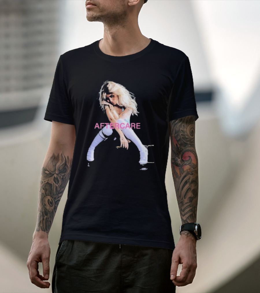 AFTERCARE Album Cover Girl In White T-Shirt