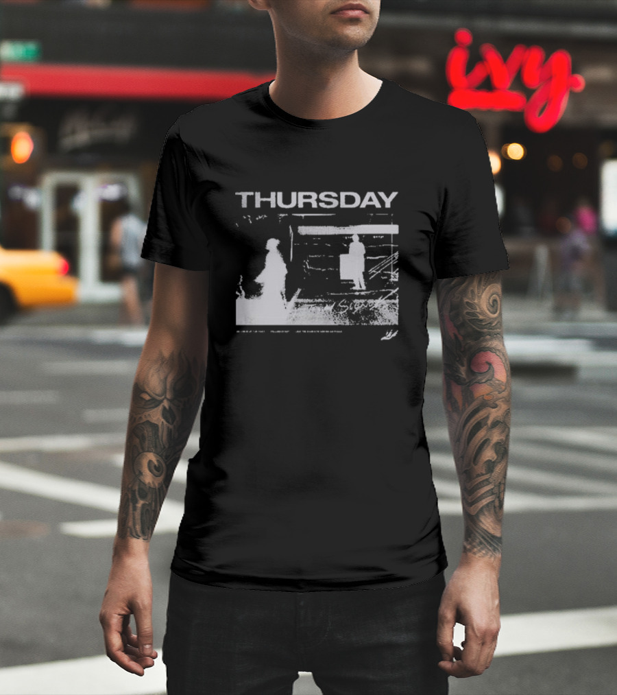 Thursday Subway Ghostly Figures In Transit T-Shirt