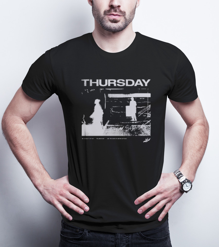 Thursday Subway Ghostly Figures In Transit T-Shirt