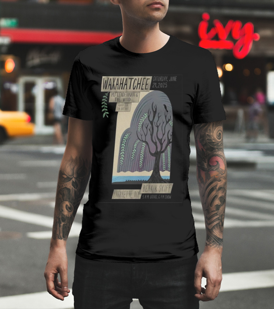 Waxahatchee June 21 2025 MJ Lenderman And The Wind LaFayette NY Beak And Skiff Apple Orchards Tour T-Shirt