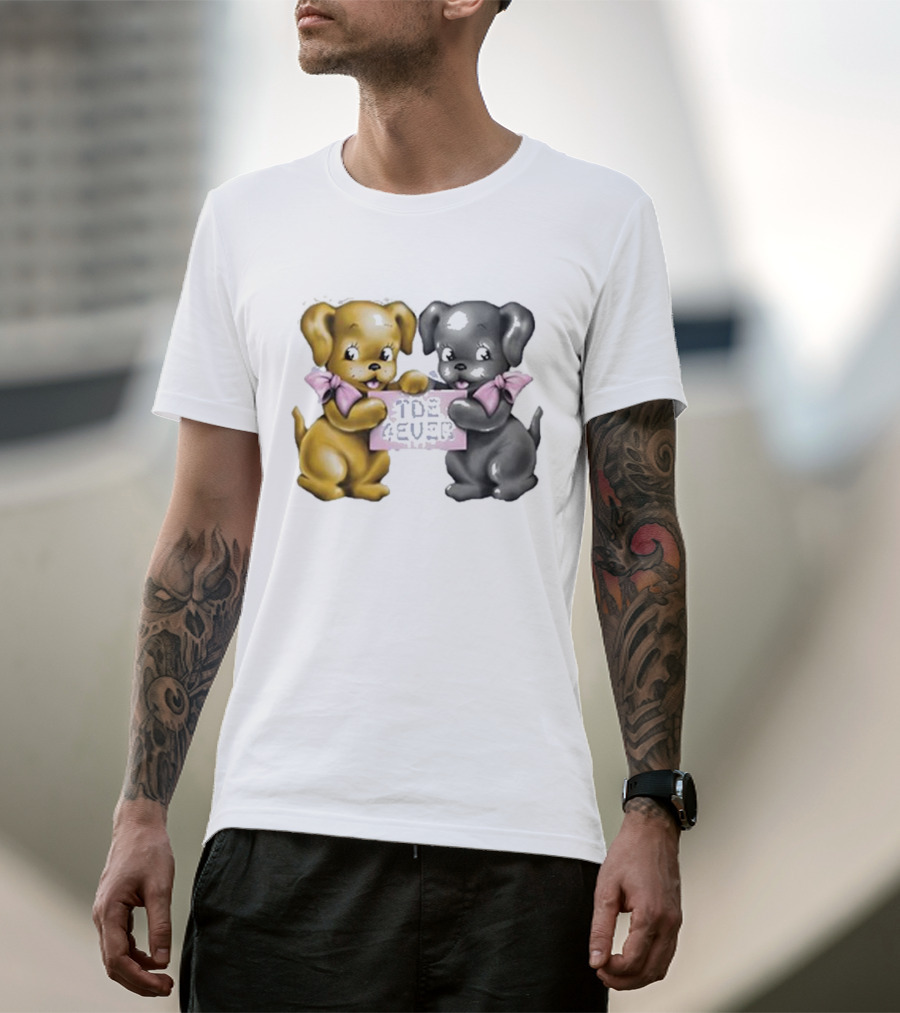 The Driver Era Tde 4ever Dogs With Pink Bows T-Shirt