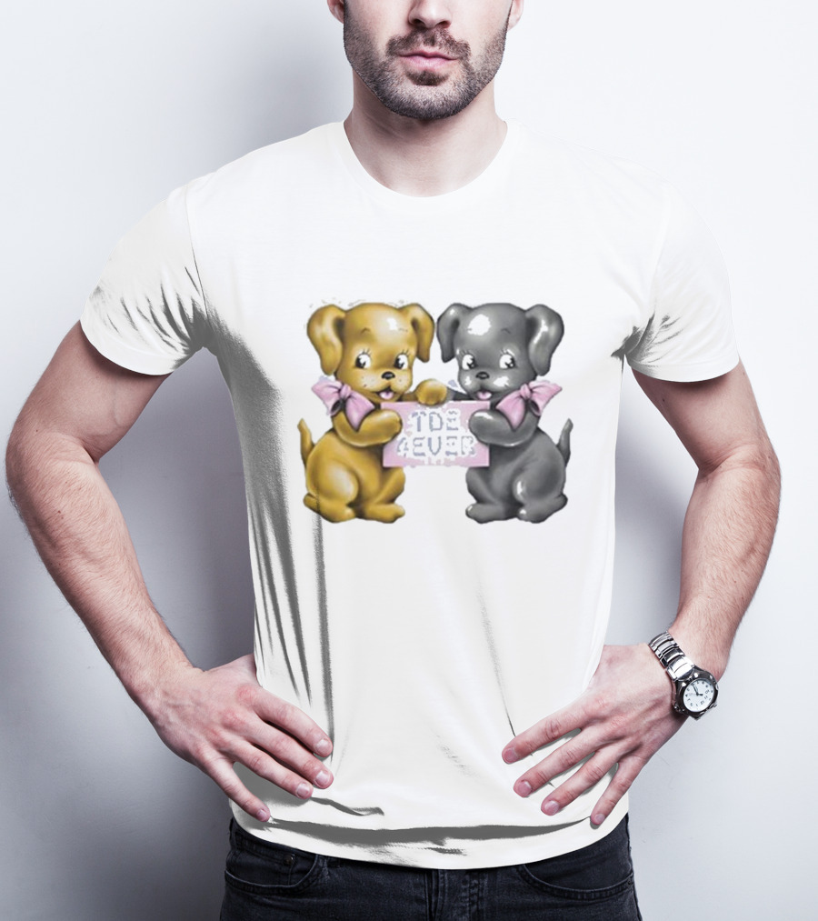 The Driver Era Tde 4ever Dogs With Pink Bows T-Shirt