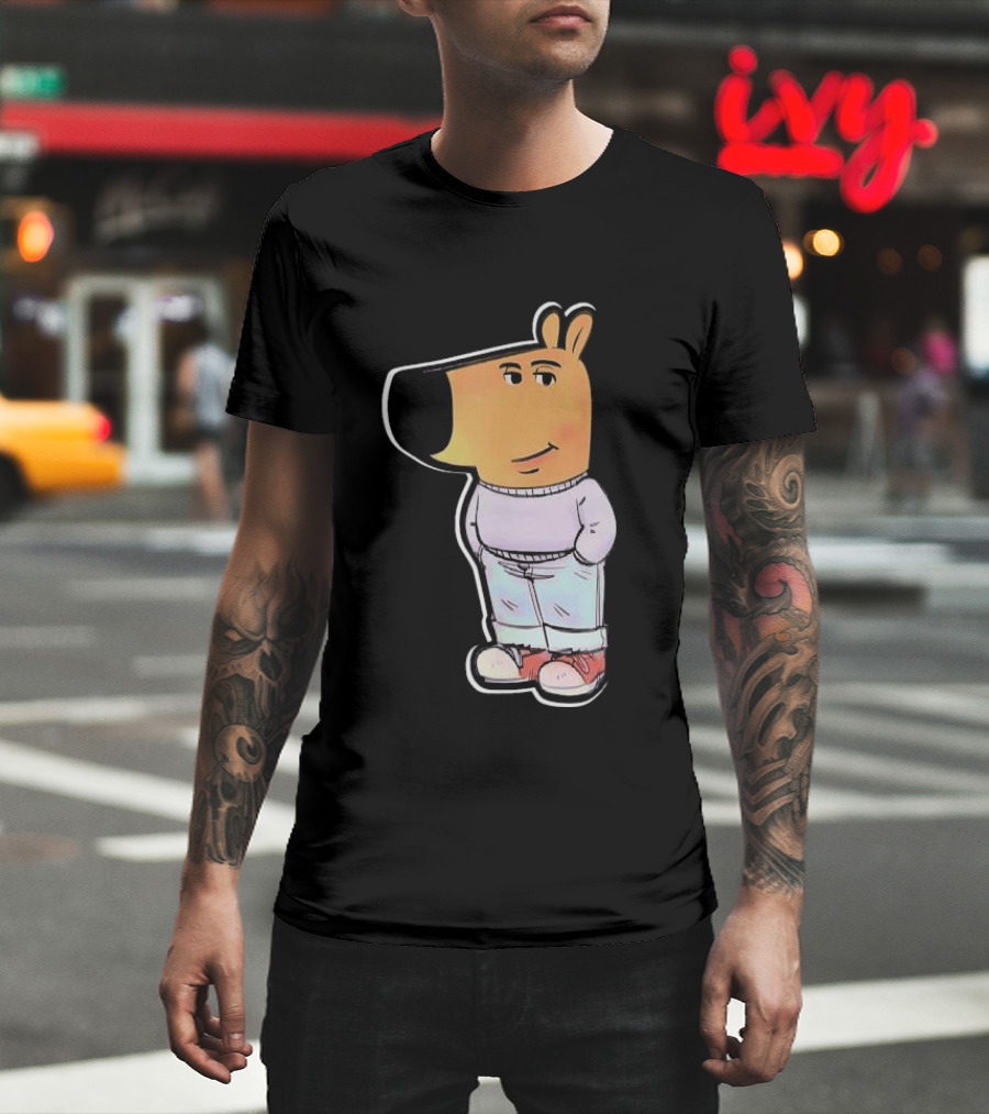 I Don't Know Who This Is. My New Character Is A Chill Guy In Relaxed Outfit With Hands In Pockets T-Shirt