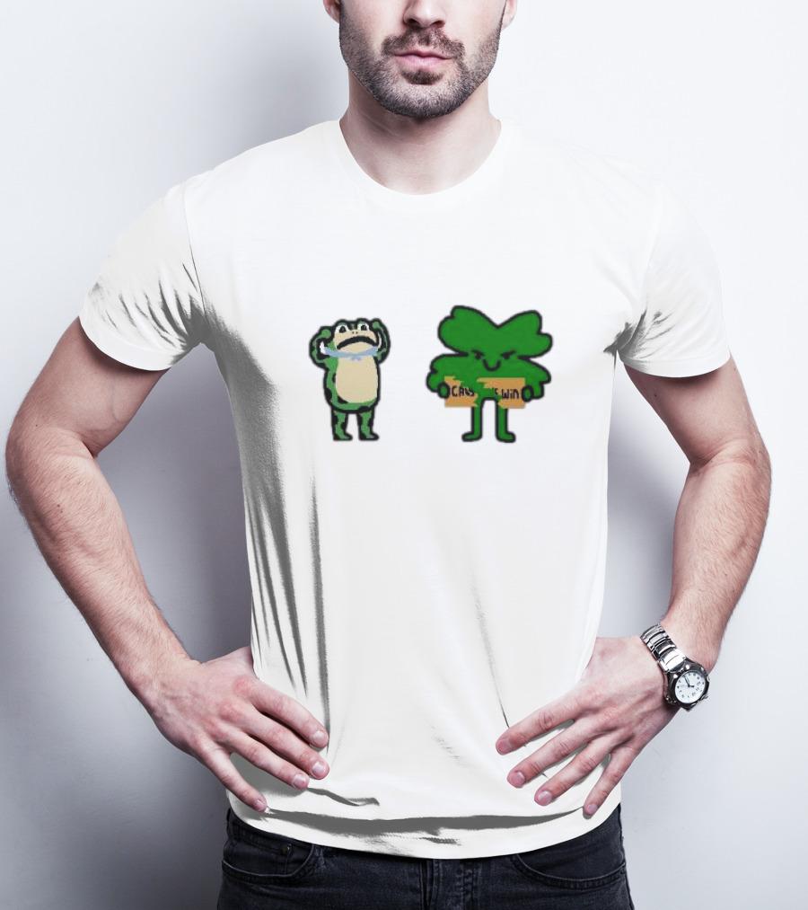 Celtics Take Down The Cavs Cavs Win Frog And Clover NBA Paint T-Shirt