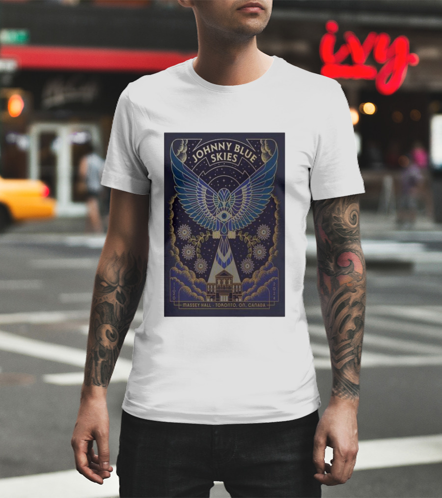 JOHNNY BLUE SKIES MASSEY HALL TORONTO T-Shirt