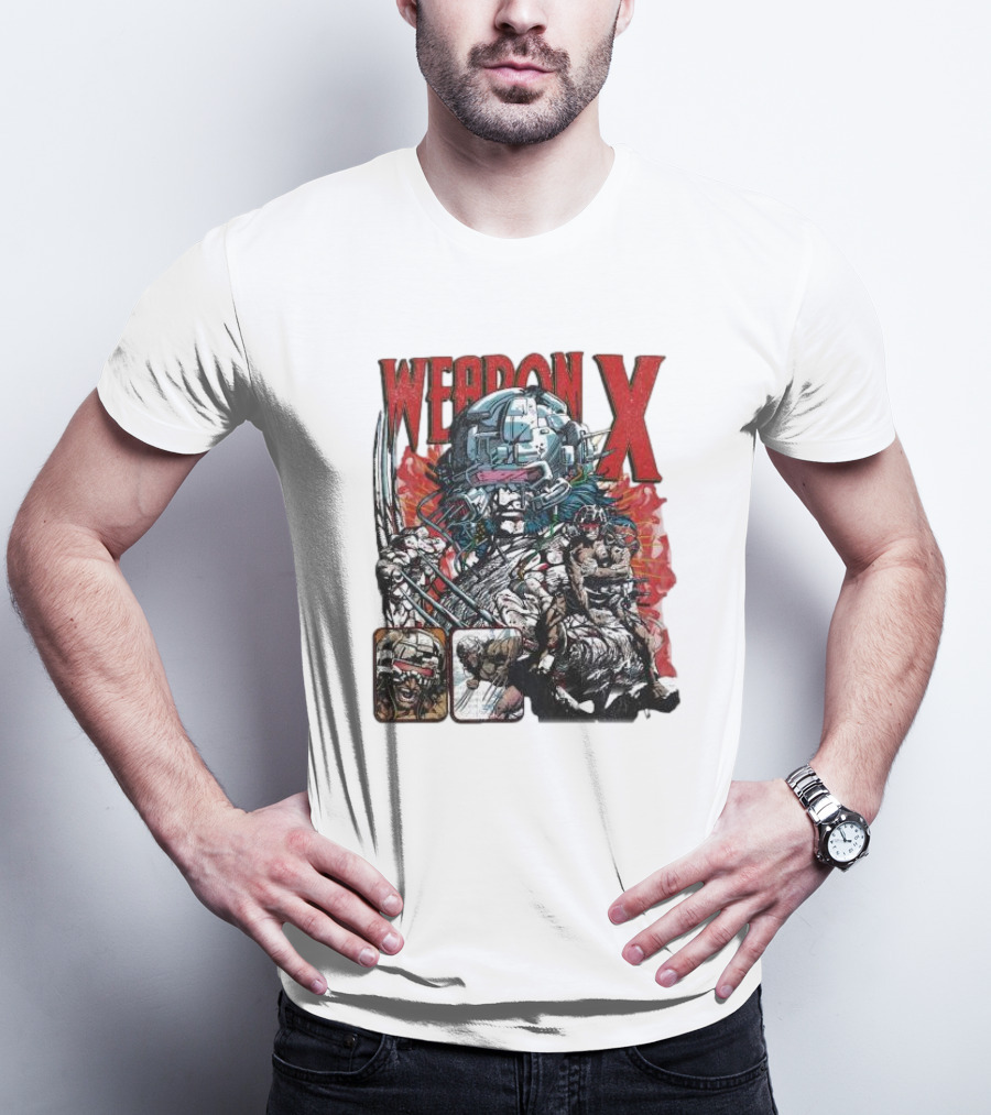 Weapon X Vintage Comic Style Artwork Claw Character T-Shirt