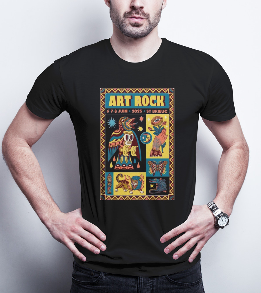 Art Rock Festival 2025 St Brieuc June 6-8 Bretagne France T-Shirt