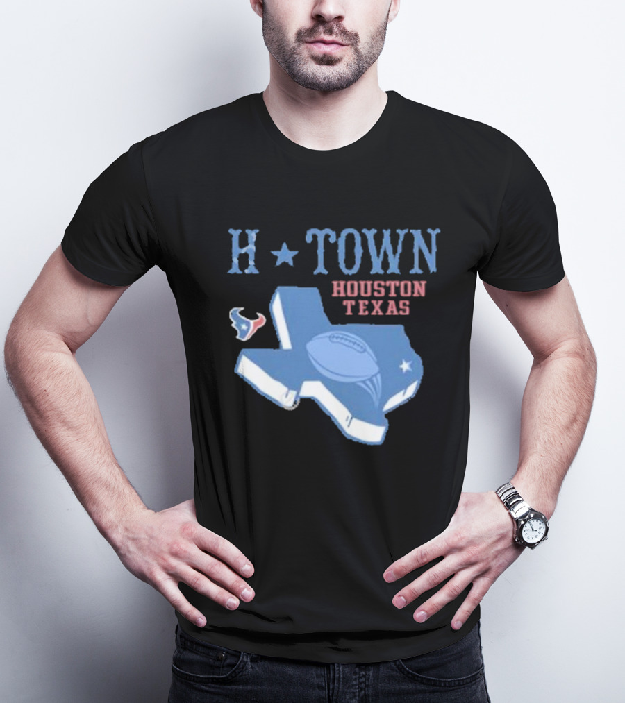 H-Town Houston Texas Football Texans T-Shirt